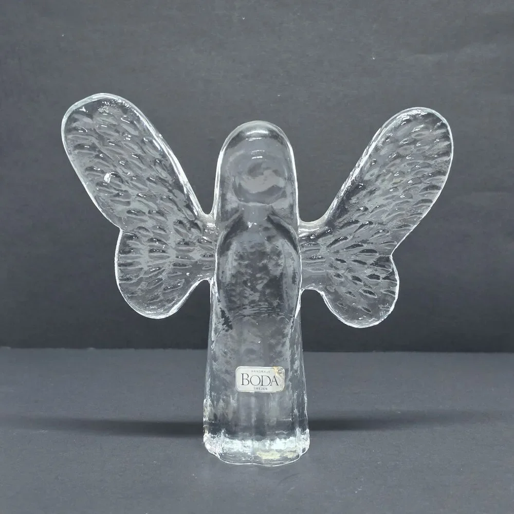 Kosta Boda | Accents | Vtg Kosta Boda Swedish Art Glass Textured Angel ...